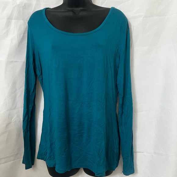 Apostrophe | Tops | Apostrophe Large Teal Long Sleeve Womens Top | Poshmark
